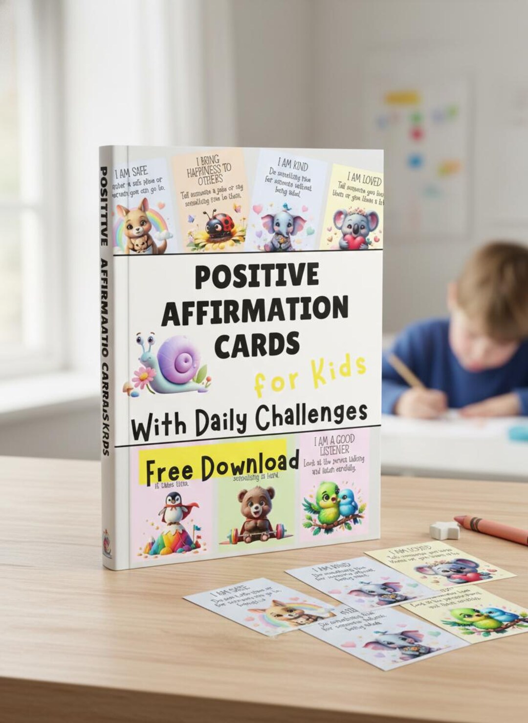 Printable Positive Affirmation Cards for Kids | Daily Challenge ...