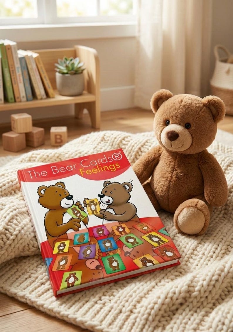 Feelings Bear Cards Printable PDF | 48 Emotional Flashcards for Kids ...