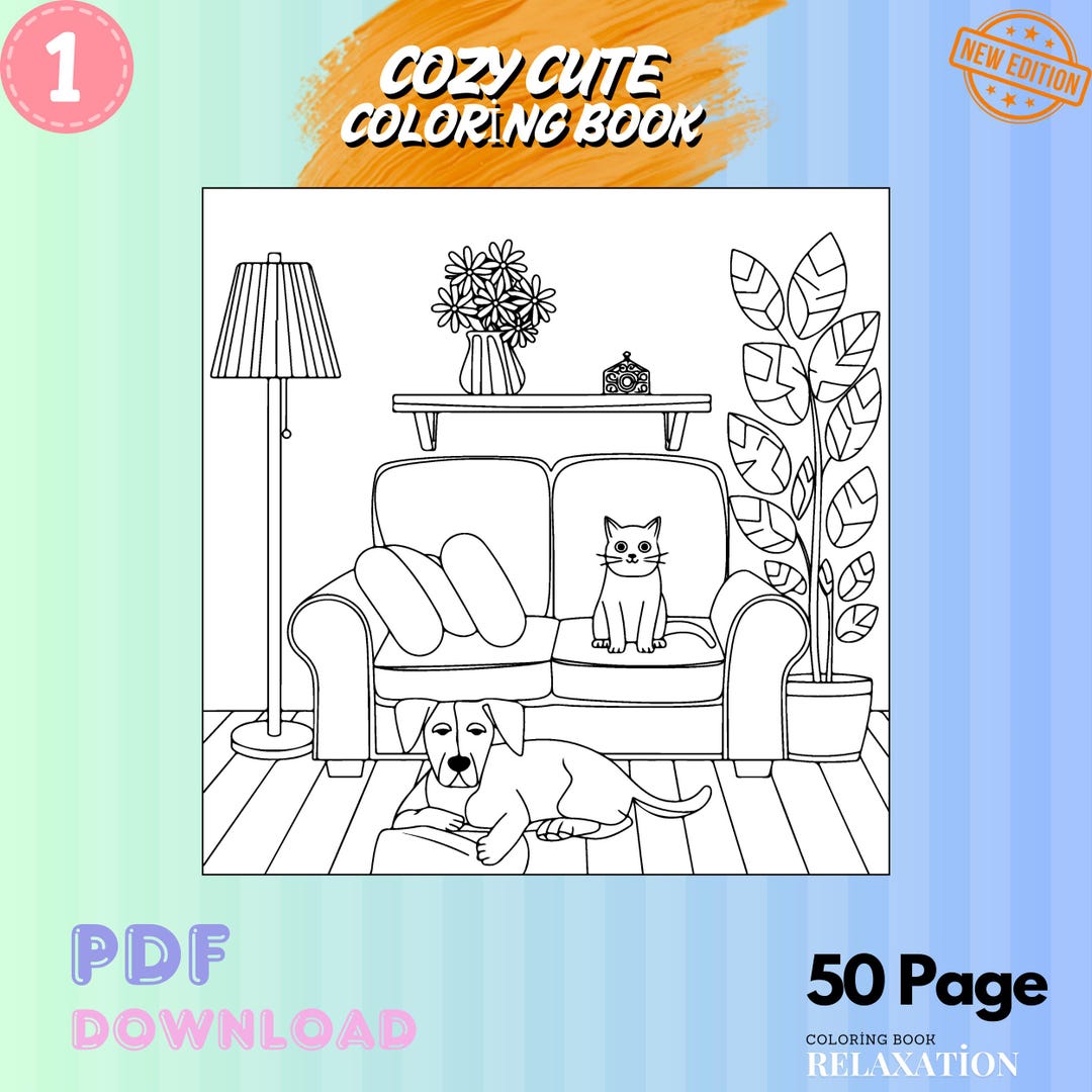 Cozy Spaces: Cute Animal Corners Coco Wyo Style Coloring Book by Cozy ...
