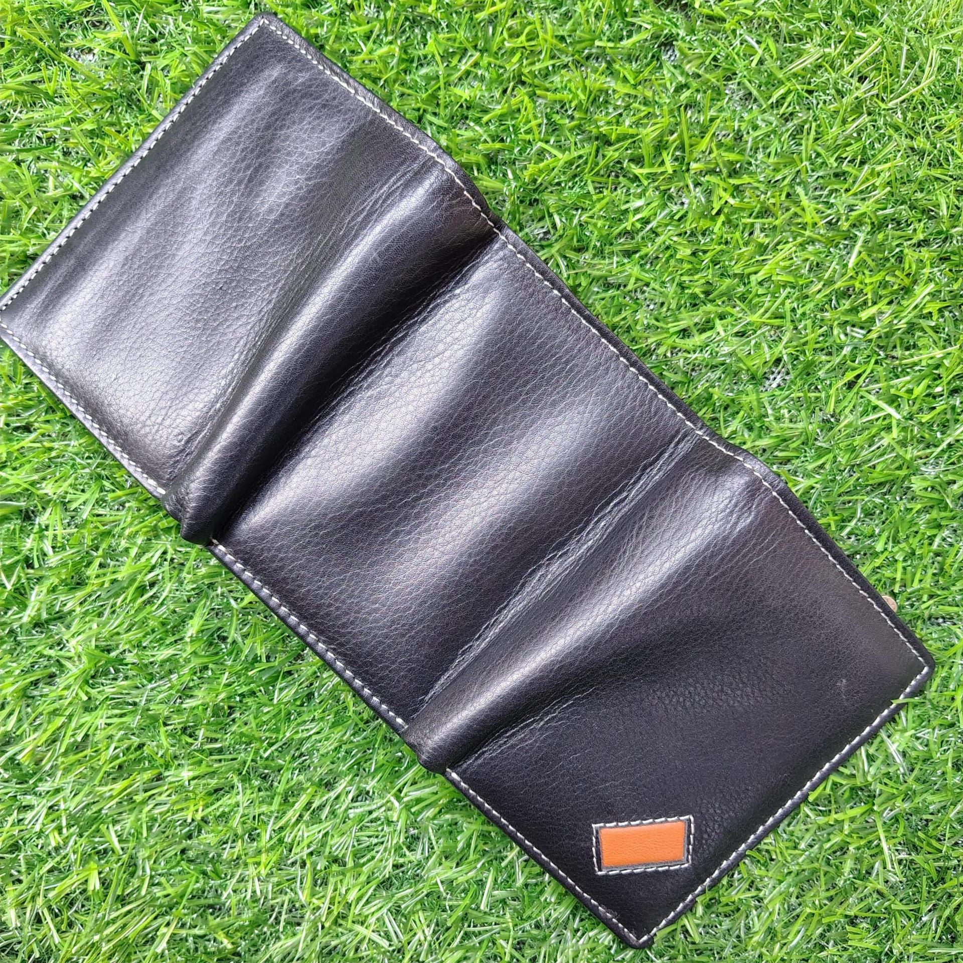 Handmade Leather Trifold Wallet: RFID Blocking Men's Wallet - Etsy