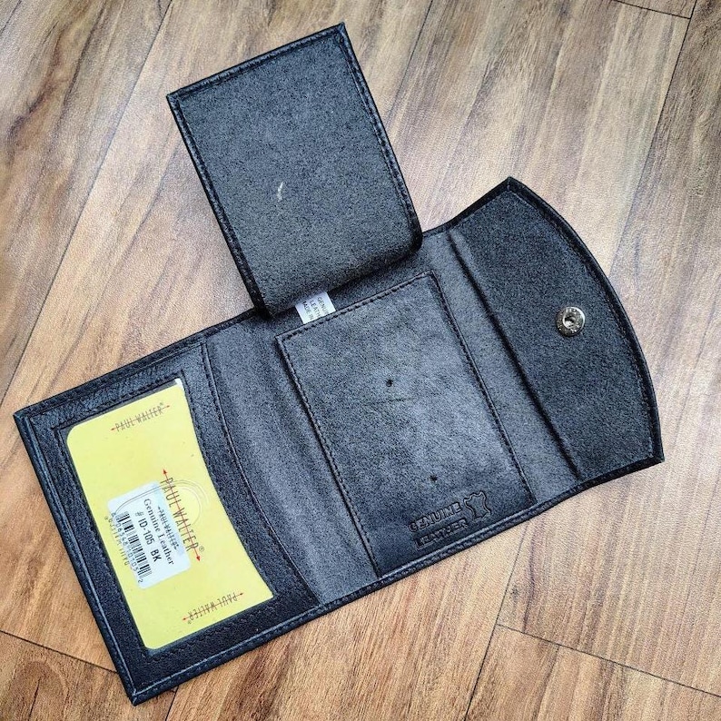Leather Bifold Badge Holder: Police & Law Enforcement ID Wallet - Etsy