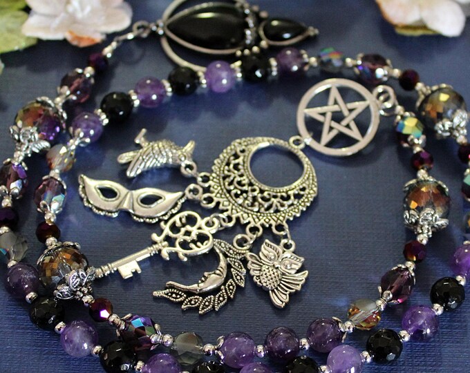 Hecate Witches Ladder Deluxe Prayer Beads. Wiccan Pagan Altar Spiritual ...