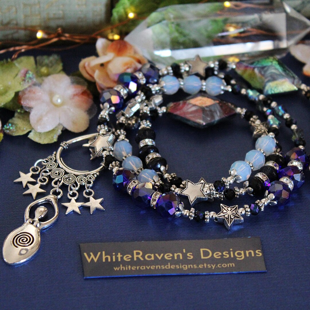 NYX Goddess Spell Beads Deluxe Meditation Tools. Wicca Pagan Prayer ...