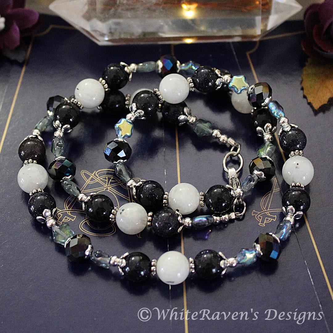 Greek Goddess NYX Spell Bead Necklace Wicca Witch Ladder Wearable ...