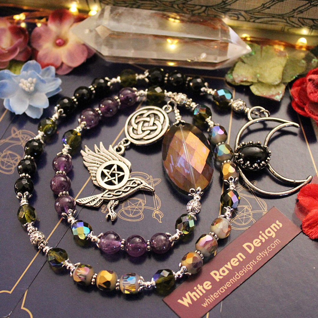 Morgan Le Fay Witches Ladder Celtic Witch Deluxe Pagan Prayer Beads ...