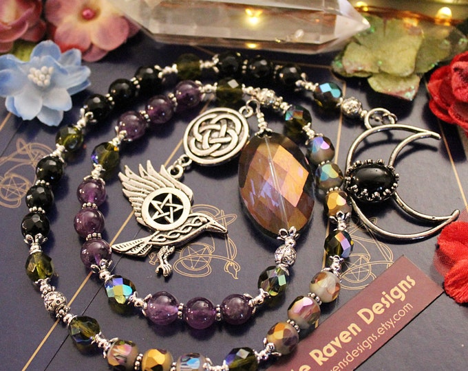 Morgan Le Fay Witches Ladder Celtic Witch Deluxe Pagan Prayer Beads ...