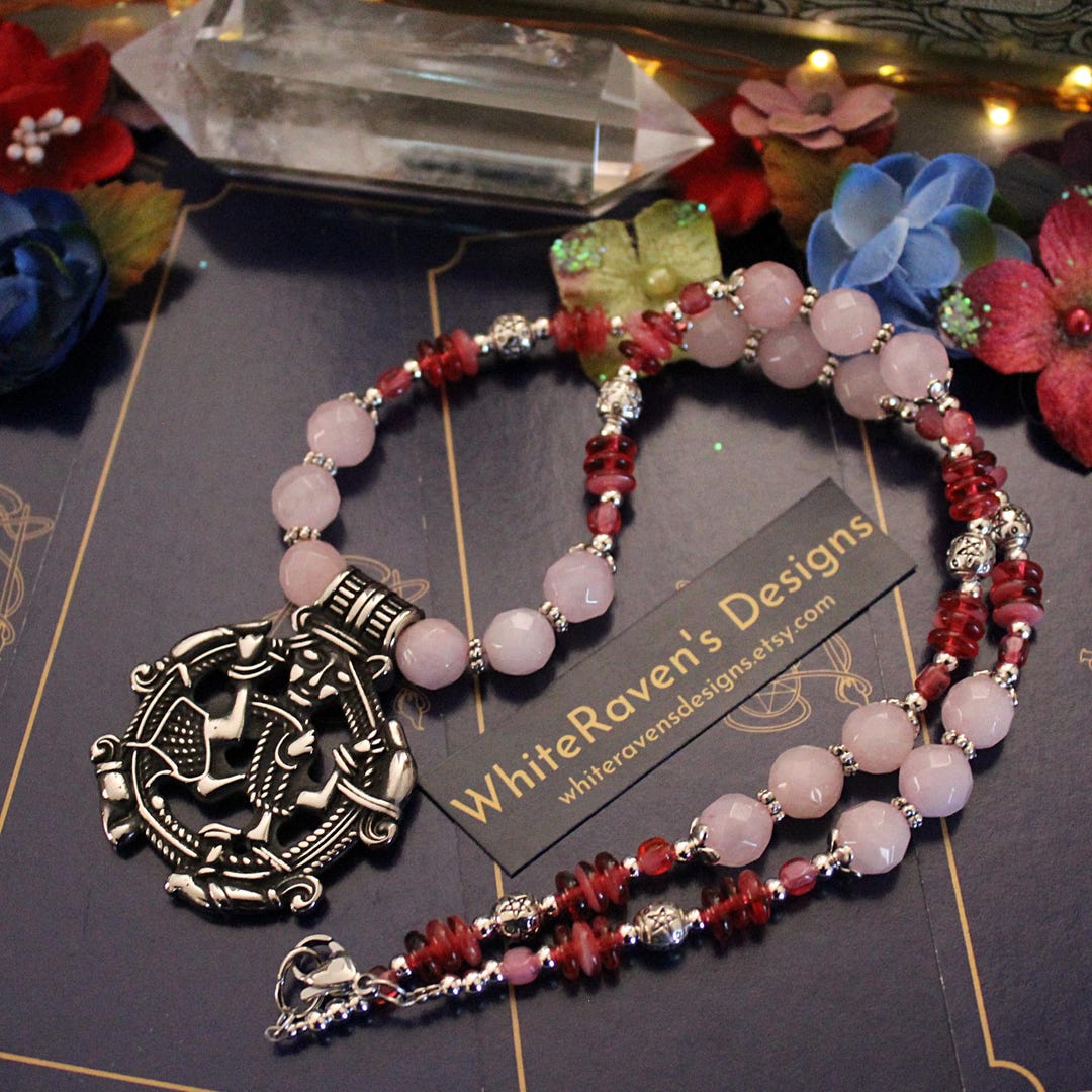 Freya Goddess Necklace, Norse Myths Amulet Pendant, Wearable Witches ...