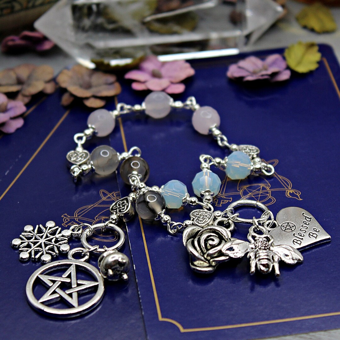 Witches Ladder Pagan Prayer Beads Meditation Tools. Maiden Mother Crone ...