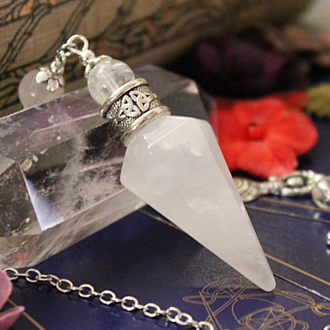 Spiral Goddess Pendulum Divination Tool, Quartz Crystal Pendulum ...