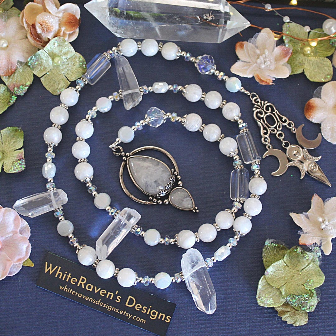 Witches Ladder White Witch Pagan Prayer Beads Meditation Tools. Wiccan ...