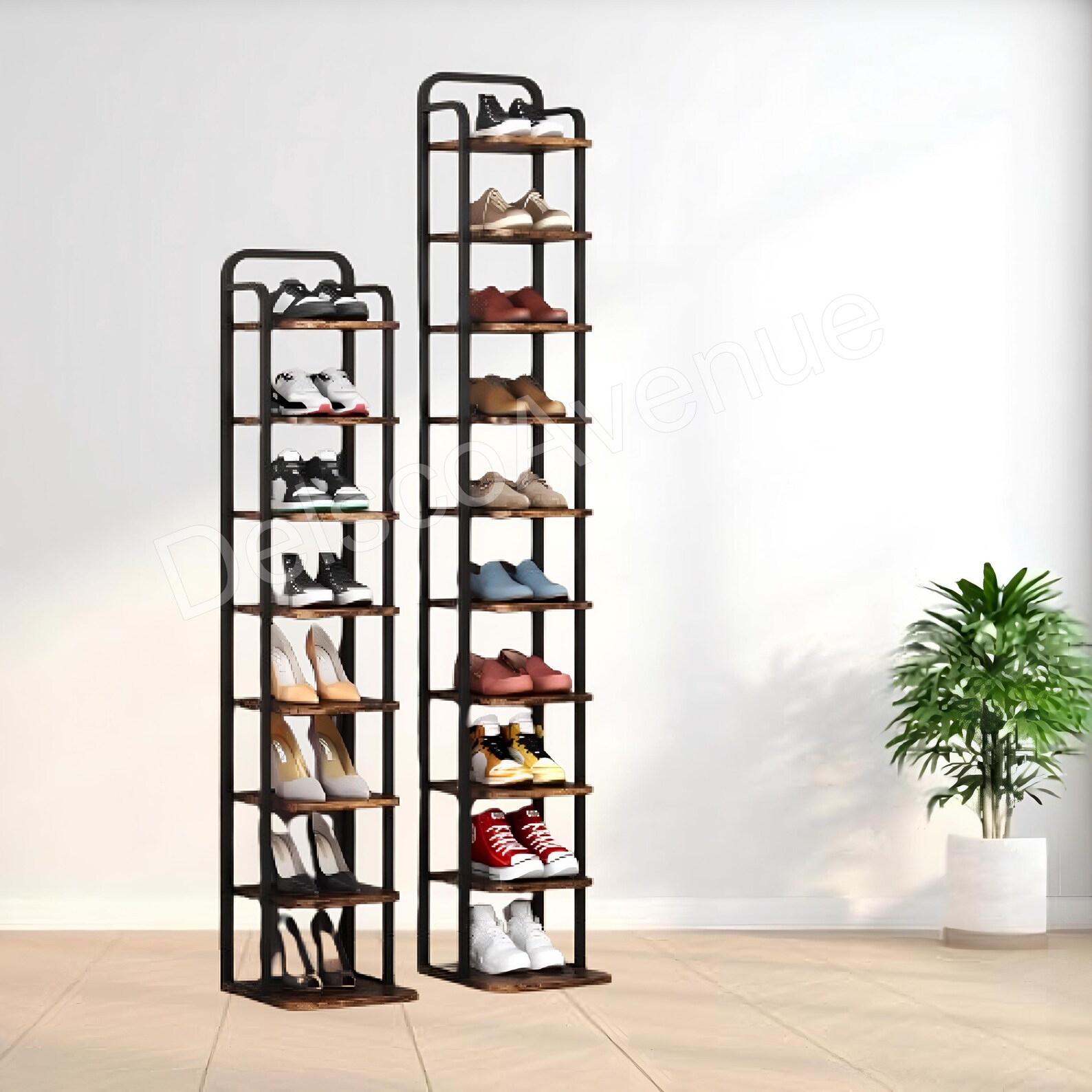 Wooden Multi Tier Shoe Rack | Tall Shoe Rack | Modern Shoe Rack ...