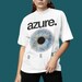 Azure Design Oversized Unisex T-shirt - Casual Round Neck Tee for ...
