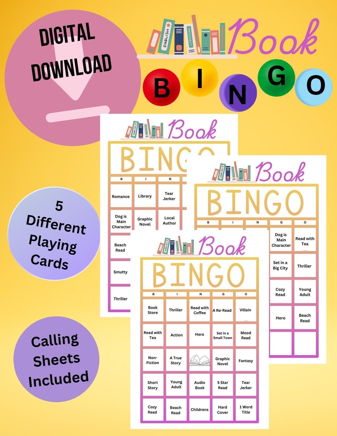 Book Bingo, Book Club Games, Book Printable, Fun With Friends, Book ...