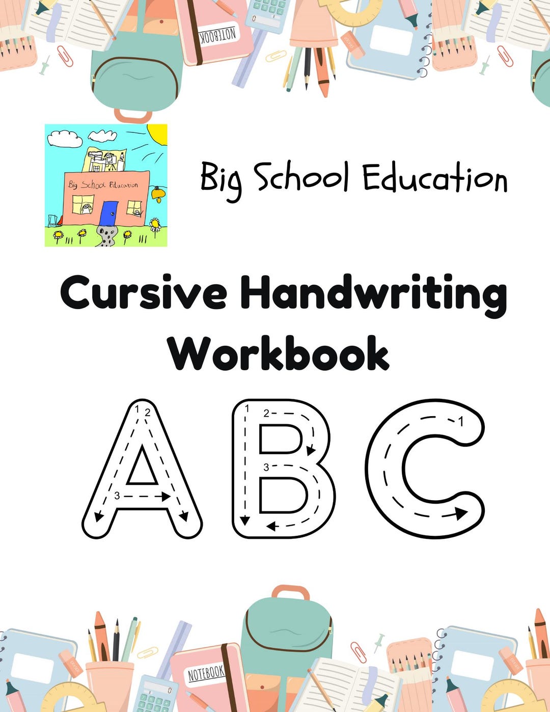 Cursive Handwriting Book - Etsy