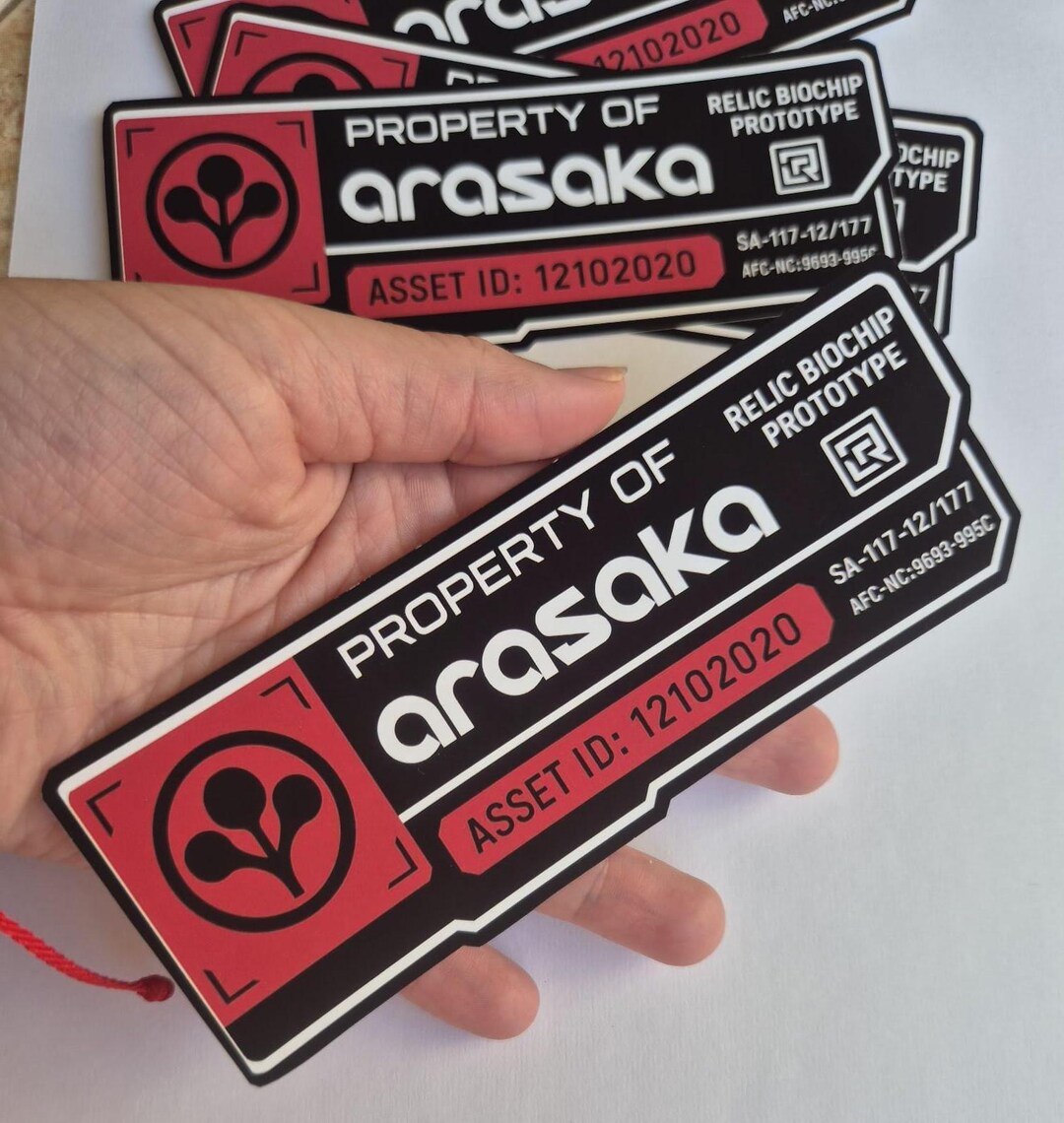 Cyberpunk Sticker, Cyberpunk, Arasaka Sticker, Arasaka ID, Matte ...