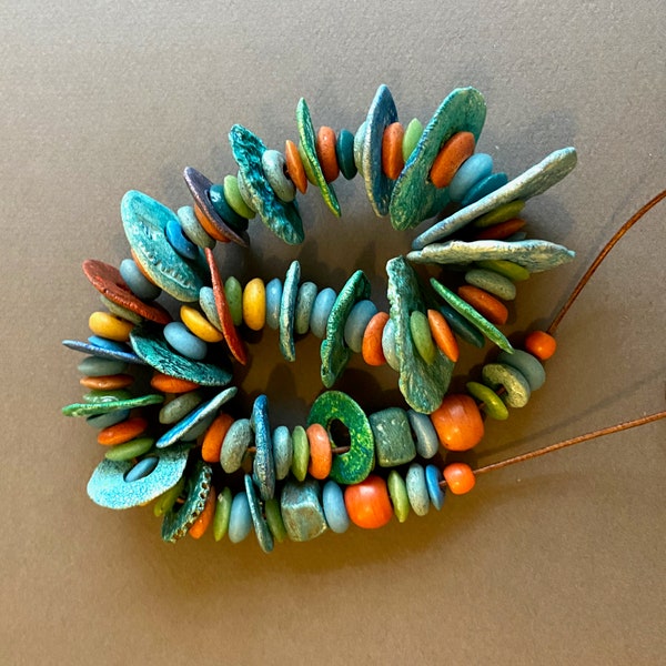 Blue Disk Necklace - Etsy