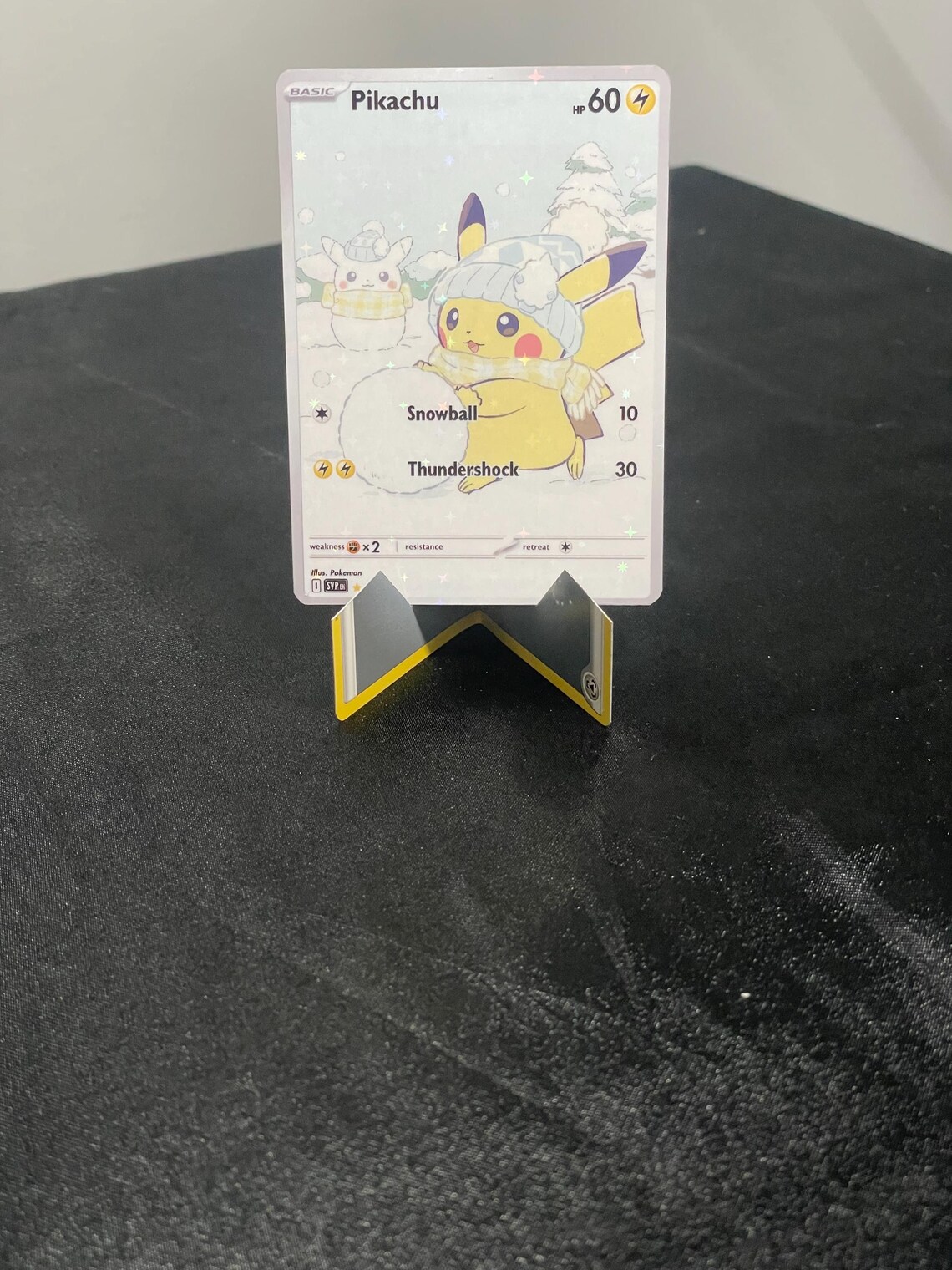 Pikachu in the Snow (custom Card) - Etsy