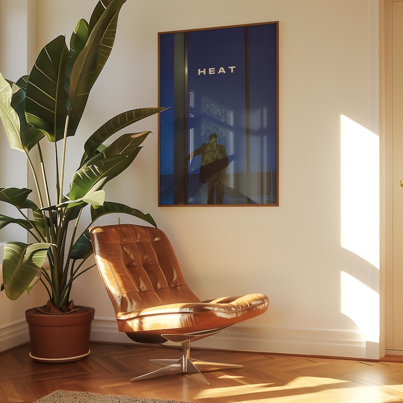 HEAT Movie Poster | Neo-noir Cinematic Wall Art Print (multiple Sizes ...