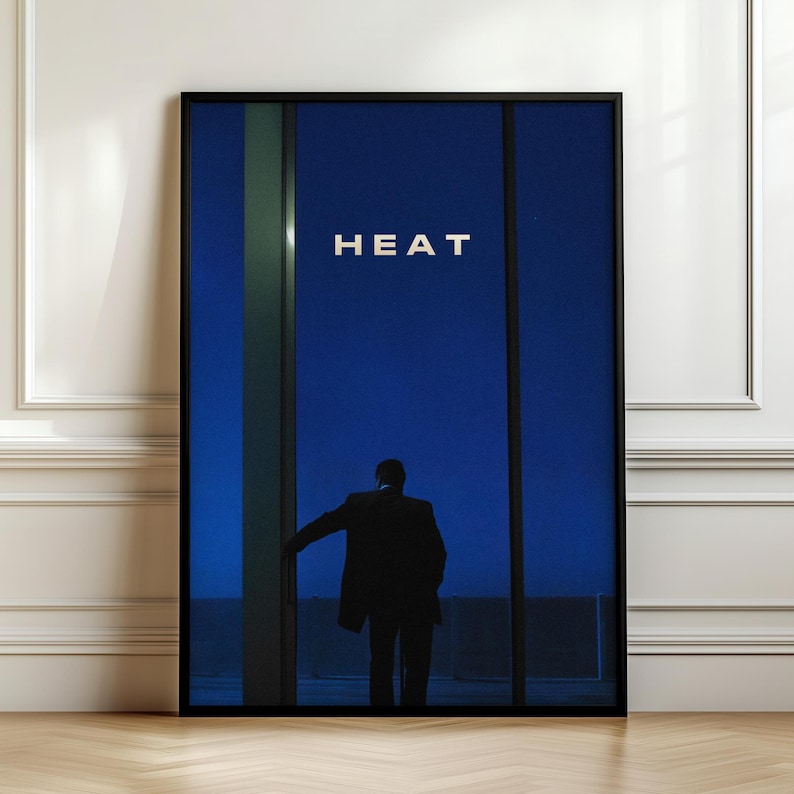 HEAT Movie Poster | Neo-noir Cinematic Wall Art Print (multiple Sizes ...