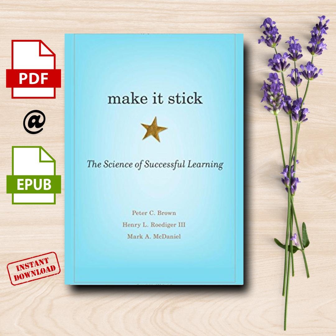 Make It Stick: the Science of Successful Learning - Etsy