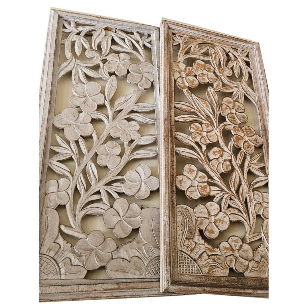 Taman Sari Wall Panels MDF Frangipani Pattern 100 X 50 Cm - Etsy