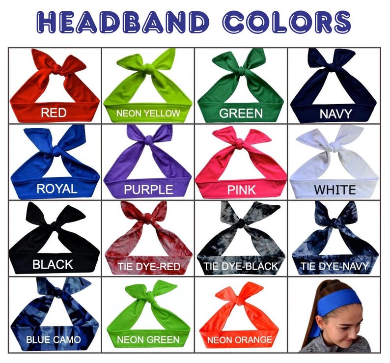 Design Your Own Basketball Tie Back Headband With VINYL Text Customized ...