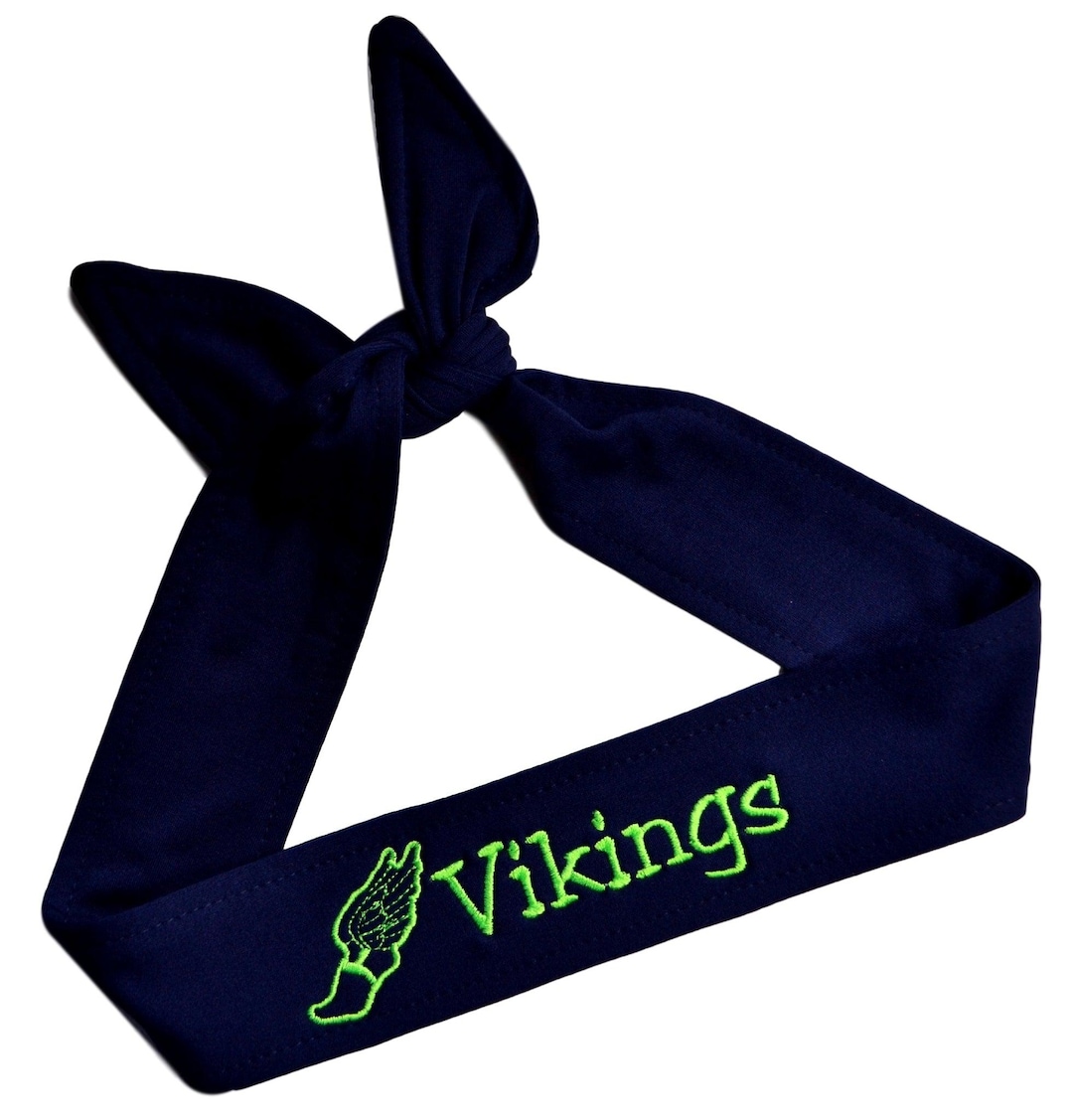 Personalized Embroidered Track & Field Tie Back Headband With Custom ...