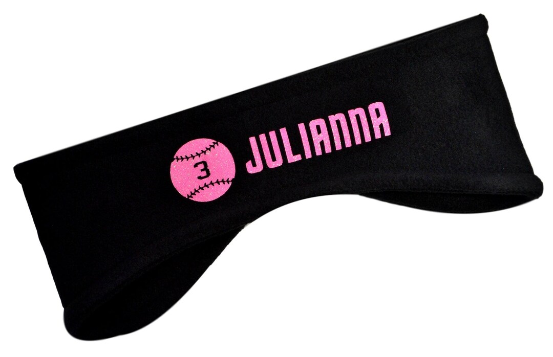 Design Your Own Custom Softball Fleece Ear Warmer Headband in ...