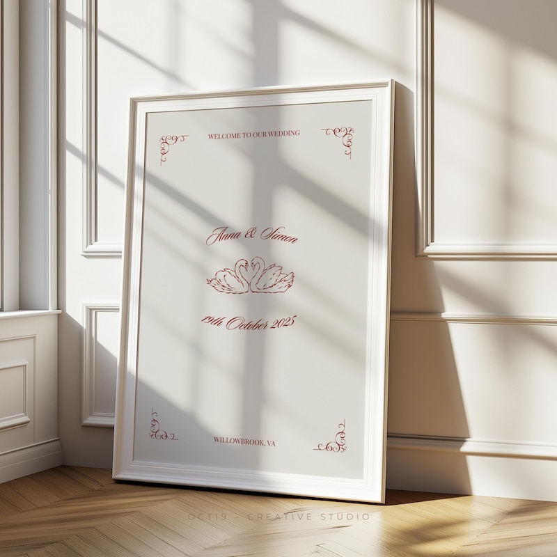 Swan Welcome Signs - Etsy