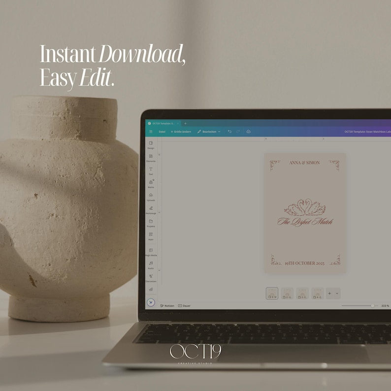 Customizable Wedding Matchbox Template Custom Matchbox Label Favors ...