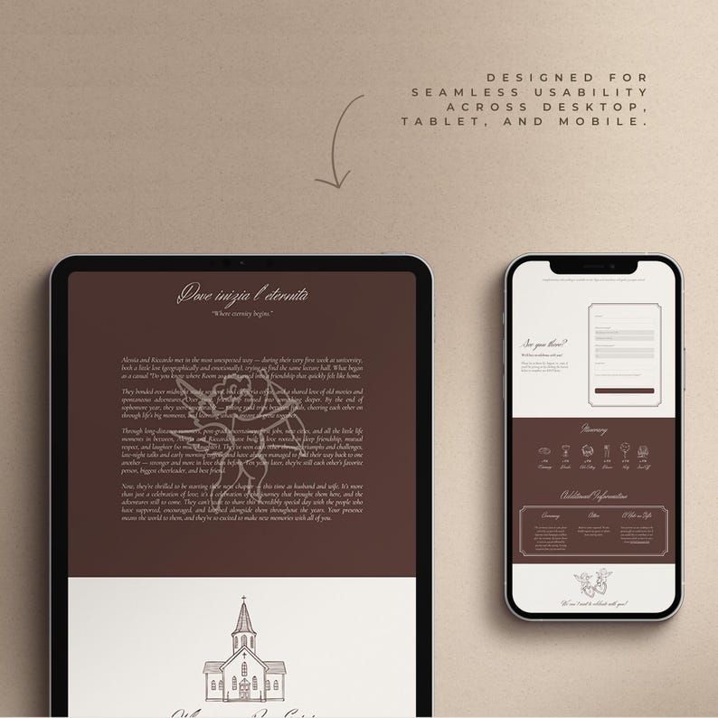 Retro Cherub Wedding Website Template Cupid Canva Wedding Website RSVP ...