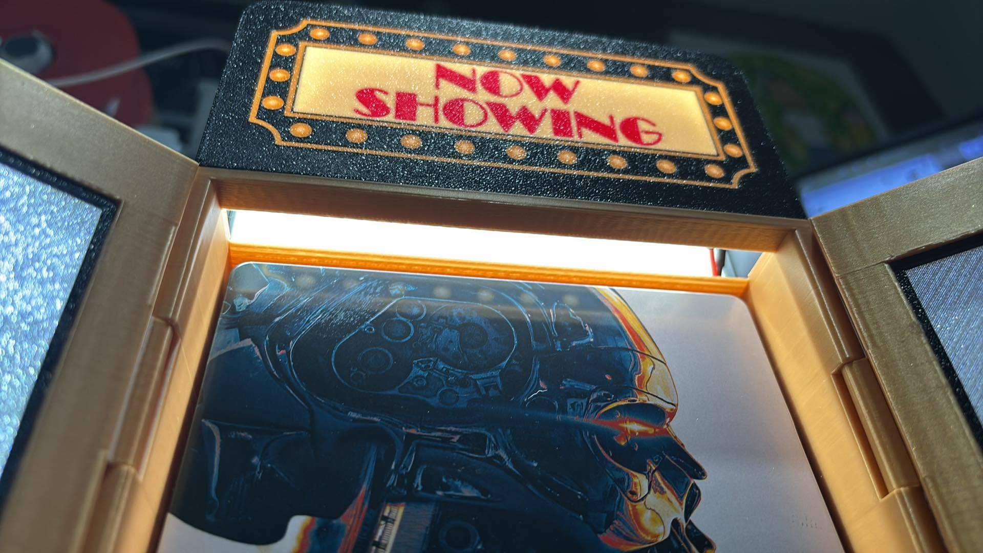 Awesome Theatre-entrance Blu-ray Display Stand – Light-up “NOW SHOWING ...