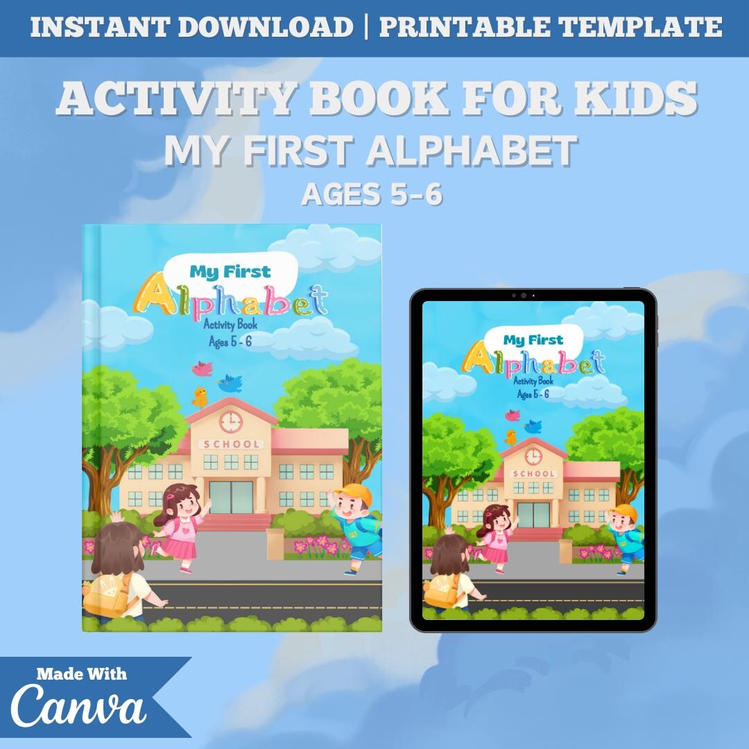 My First Alphabet - Activity Book - Etsy