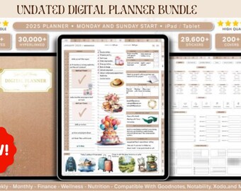 Notion Template 2024, 2025, 2026, Undated Digital Planner, Digital ...