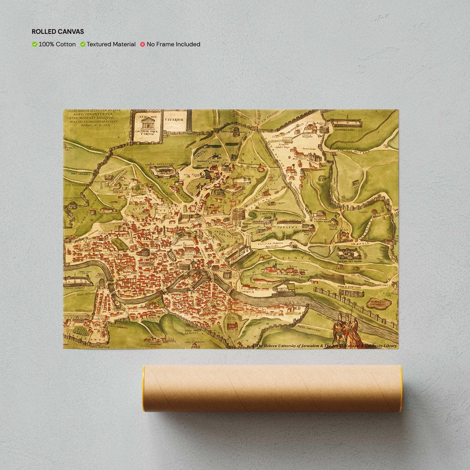 Map of Ancient Rome Poster, Roman Empire Map Canvas, Ancient Pirro ...