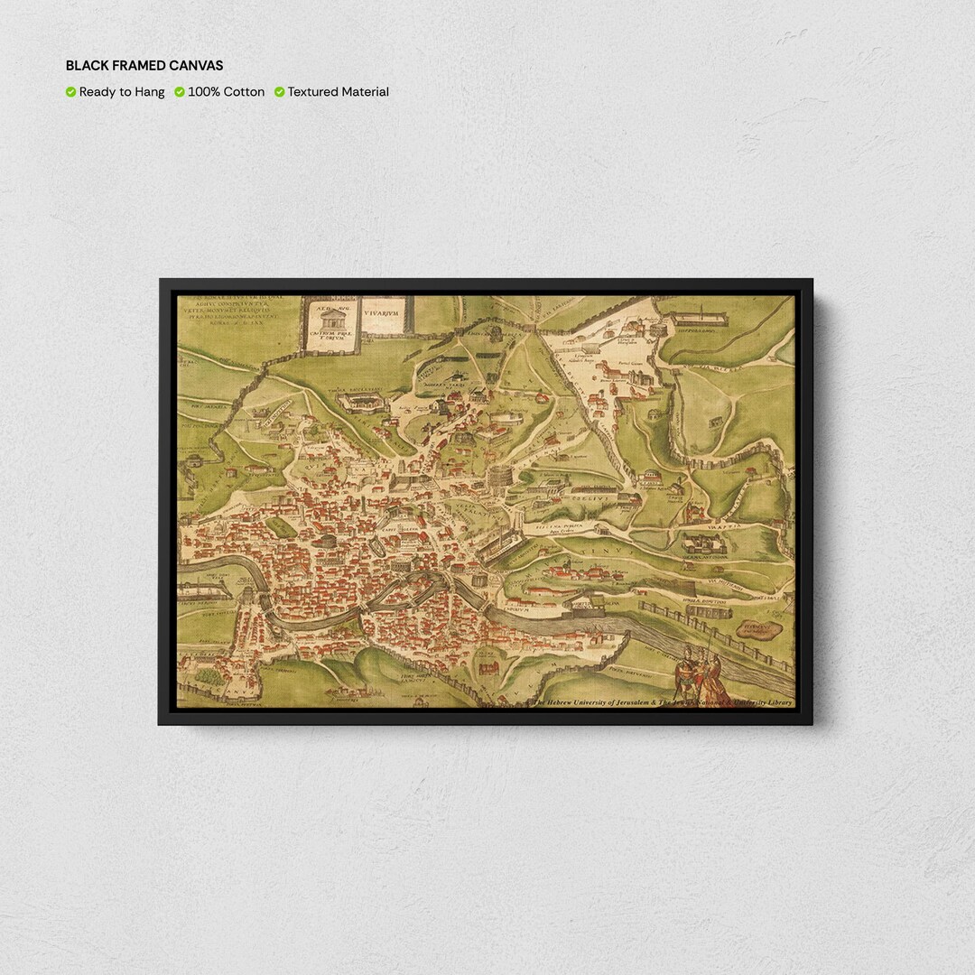 Map of Ancient Rome Poster, Roman Empire Map Canvas, Ancient Pirro ...