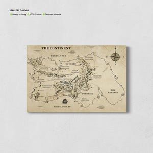 Empyrean World Map Poster, Inspired by Fourth Wing & Iron Flame Map ...