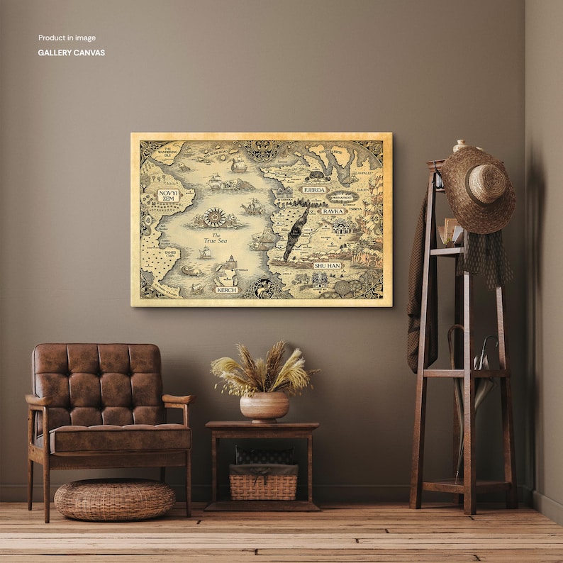 The Grishaverse Map Canvas, Grisha Trilogy Map, the Grishaverse Map ...
