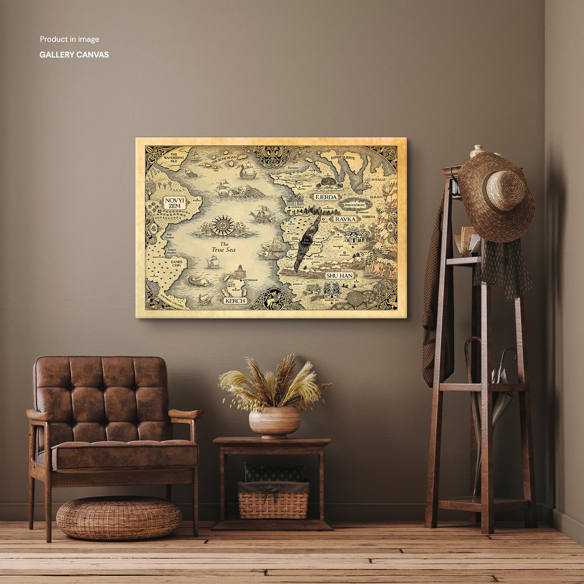 The Grishaverse Map Canvas, Grisha Trilogy Map, the Grishaverse Map ...