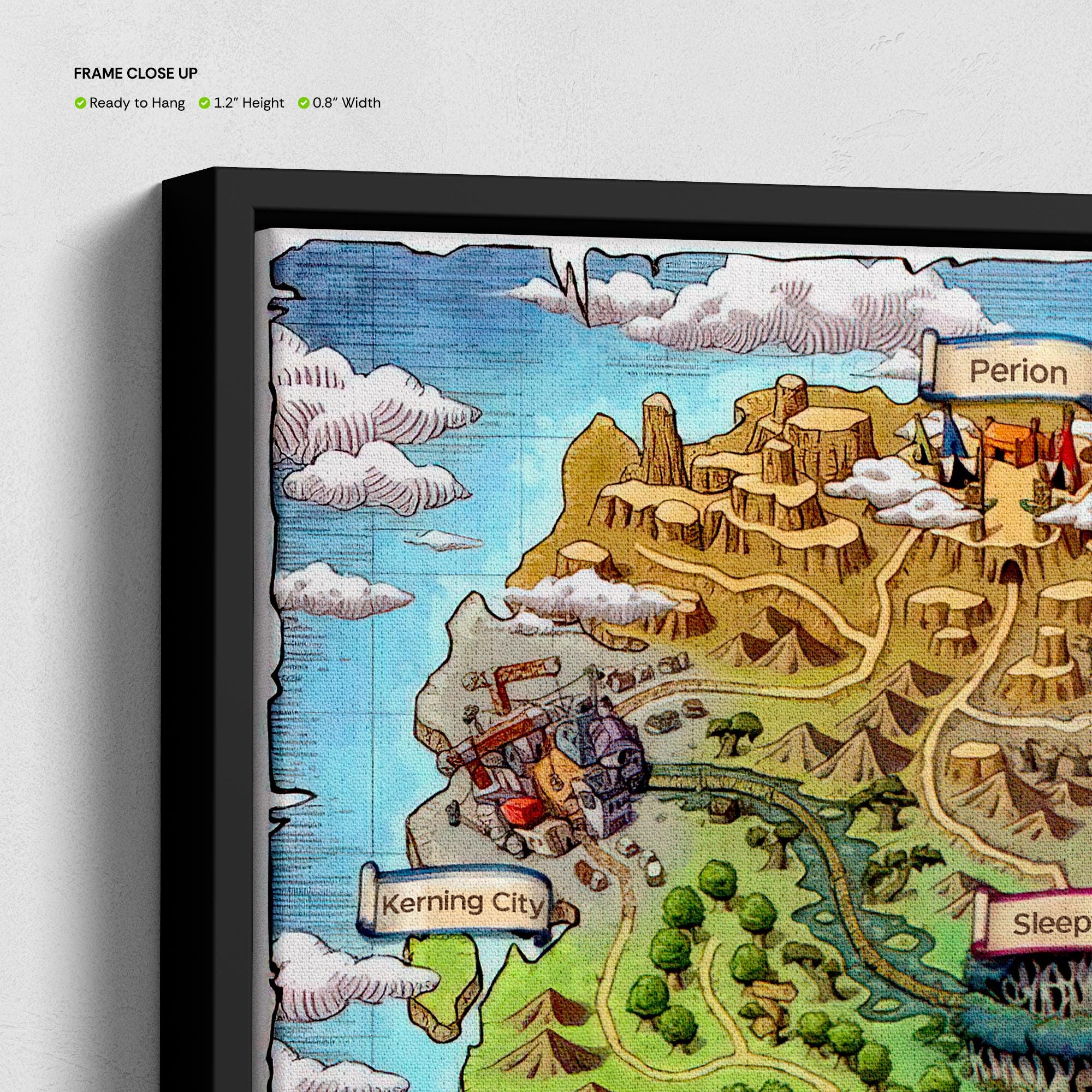Old Victoria Island Wall Art, Maplestory World Map Print, Fantasy Map ...
