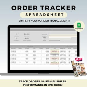 Order Tracker Template for Small Businesses | Track Orders, Sales ...