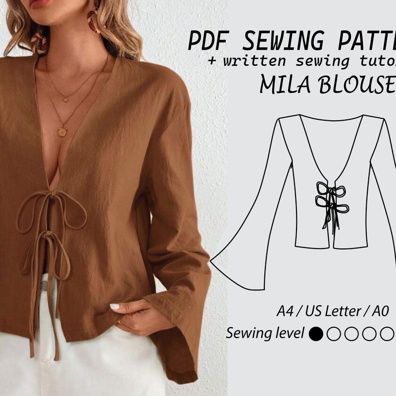 Linen Blouse Pattern - Etsy