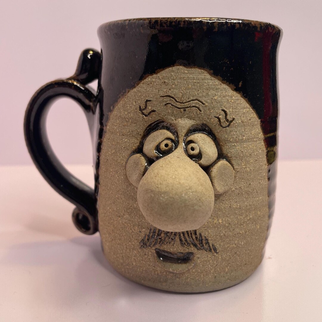 Vintage Face Mug 1970s - Etsy