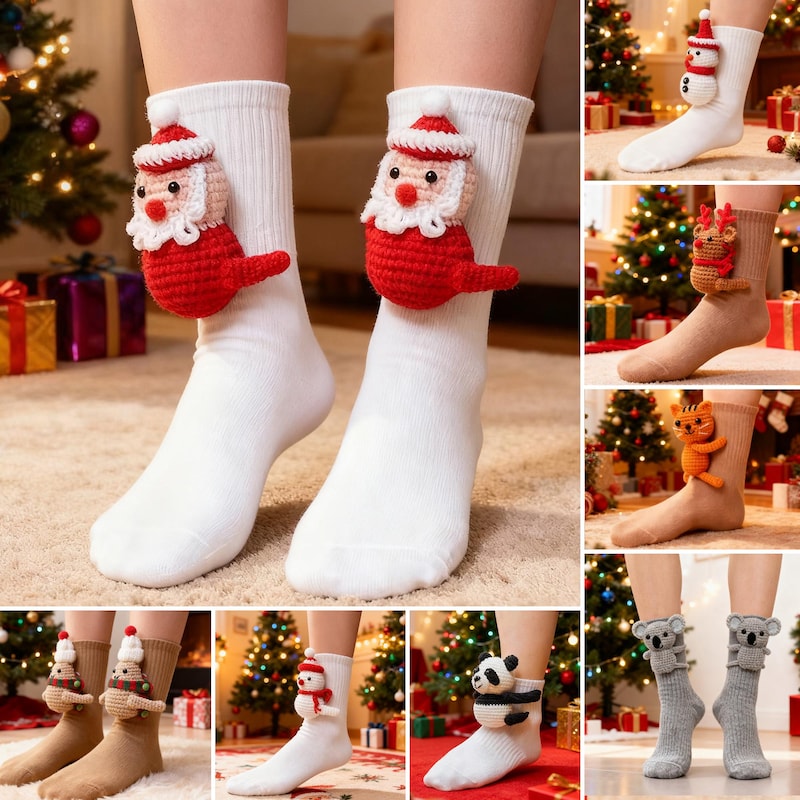 Hugging Animal Socks - Etsy
