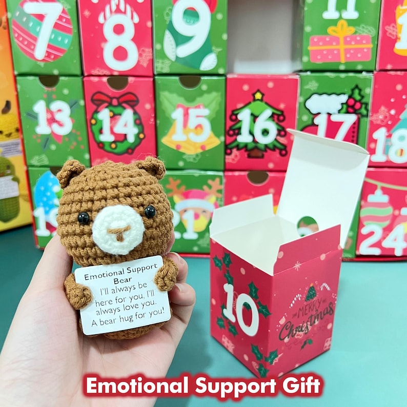 Emotional Support Advent Calendar 2025: Crochet Flowers,animals ...