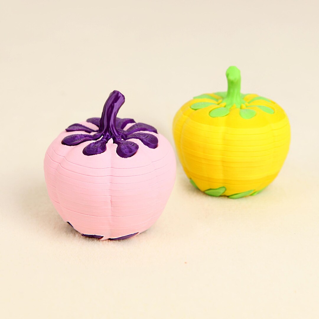 3D Printed Pumpkin Fidget Toy STL, Splittable Design, Home Decor Table ...