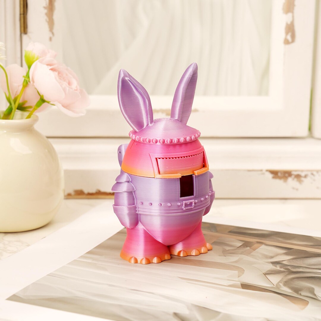 3D Printed Easter Bunny Armor | Cute Easter Bunny Toy | Easter Egg ...