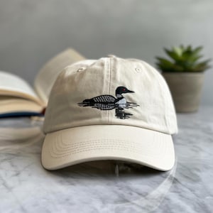 Loon Bird Embroidered Hat – Wildlife Baseball Cap for Men & Women, Lake ...