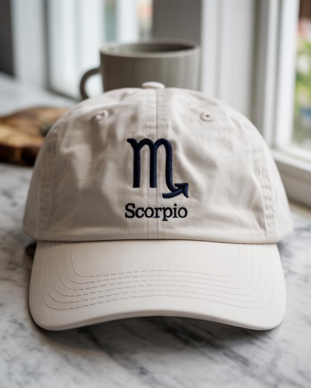 Scorpio Sign Embroidery Hat – Subtle Black Thread Zodiac Style - Etsy