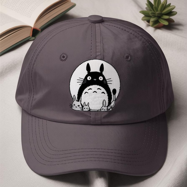 Embroidered Hat Totoro - Etsy